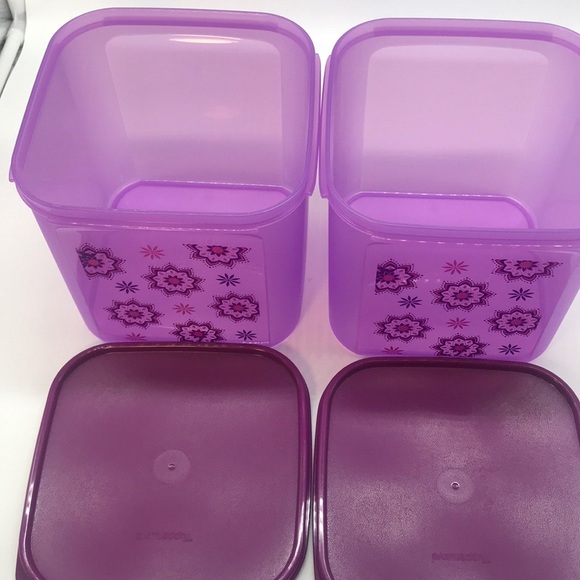 Tupperware | Kitchen | Tupperware Modular Mates Square 3 Set Of 2 ...